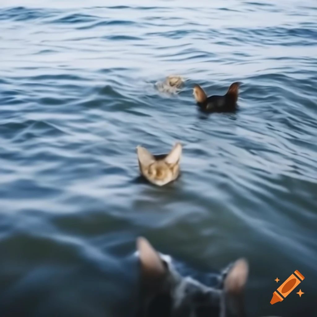 Skinny cat near ditch appearing to need help on Craiyon