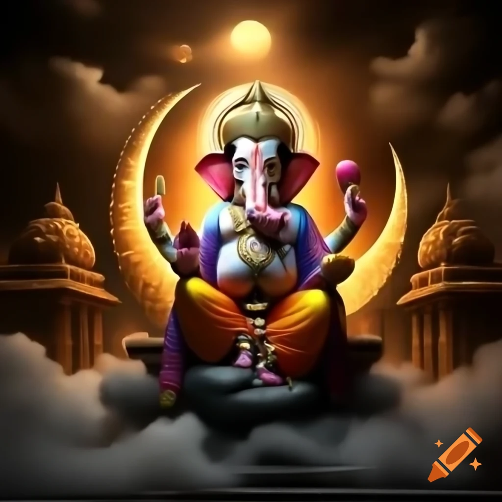 Modern Depiction of Lord Ganesha on the Streets of India created on Craiyon Modern Depiction of Lord Ganesha on the Streets of India created on Craiyon