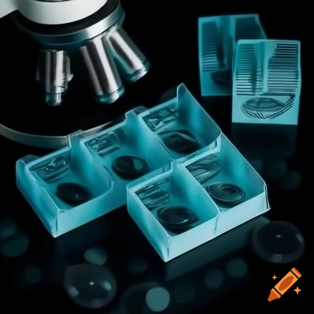 Organoid growth kit packaging and organoids viewed under microscope on ...