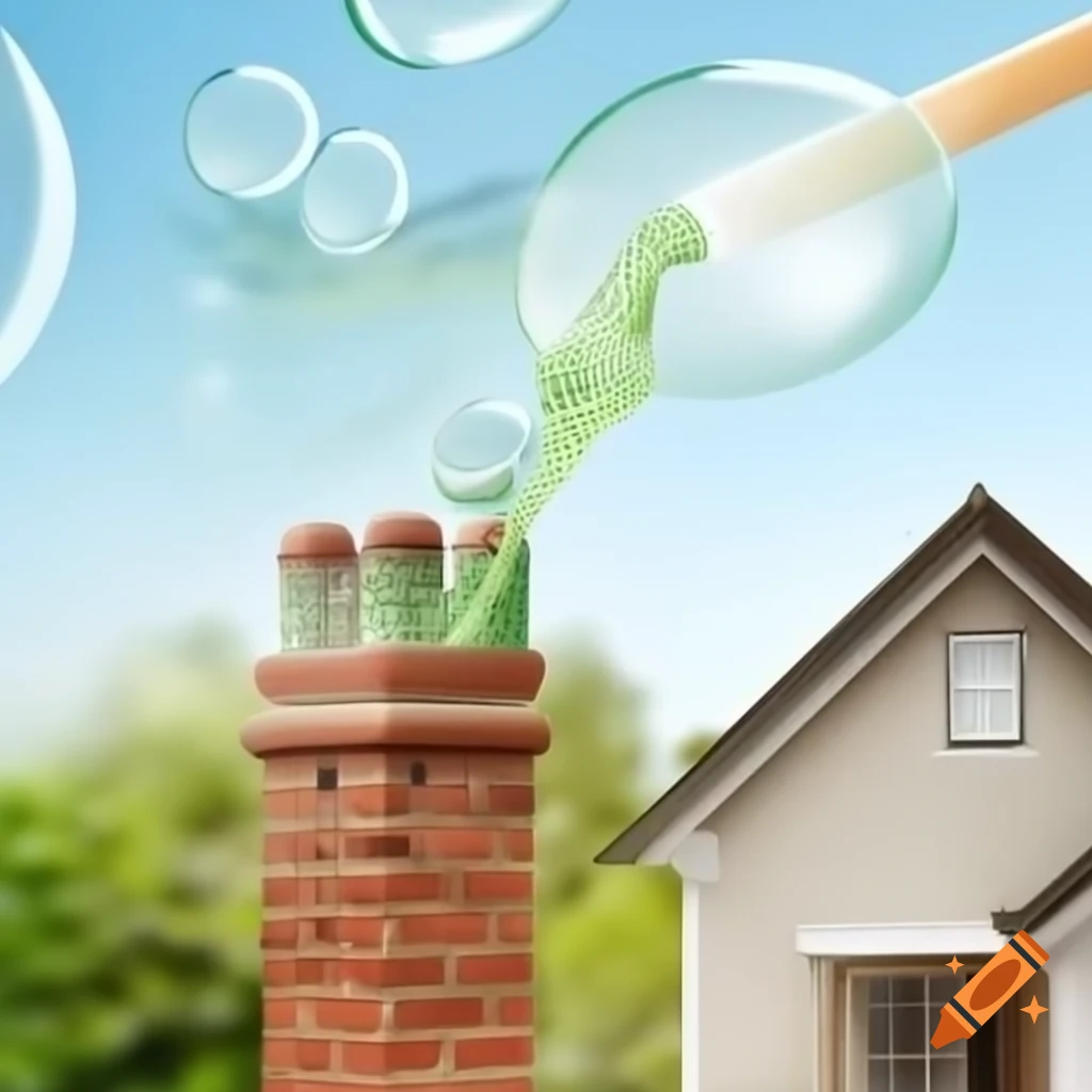 House with transparent chimney and straw depicting chimney detox ...