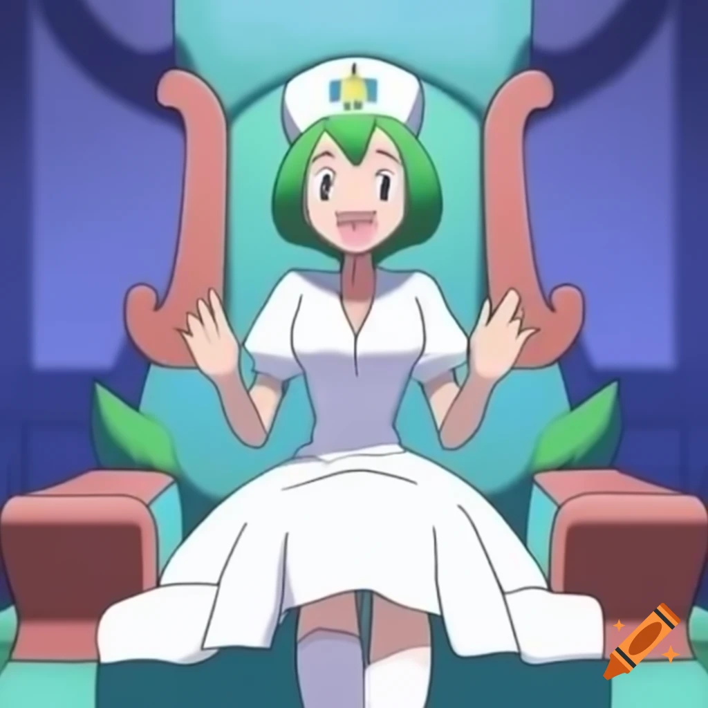 Dynamic portrayal of flannery from pokémon with intense expression on ...