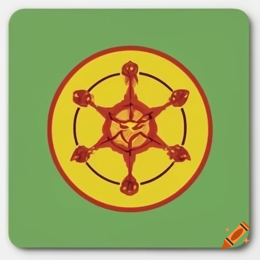 Rastafarian alien folklore tarot magnet symbol with mystical drawings ...