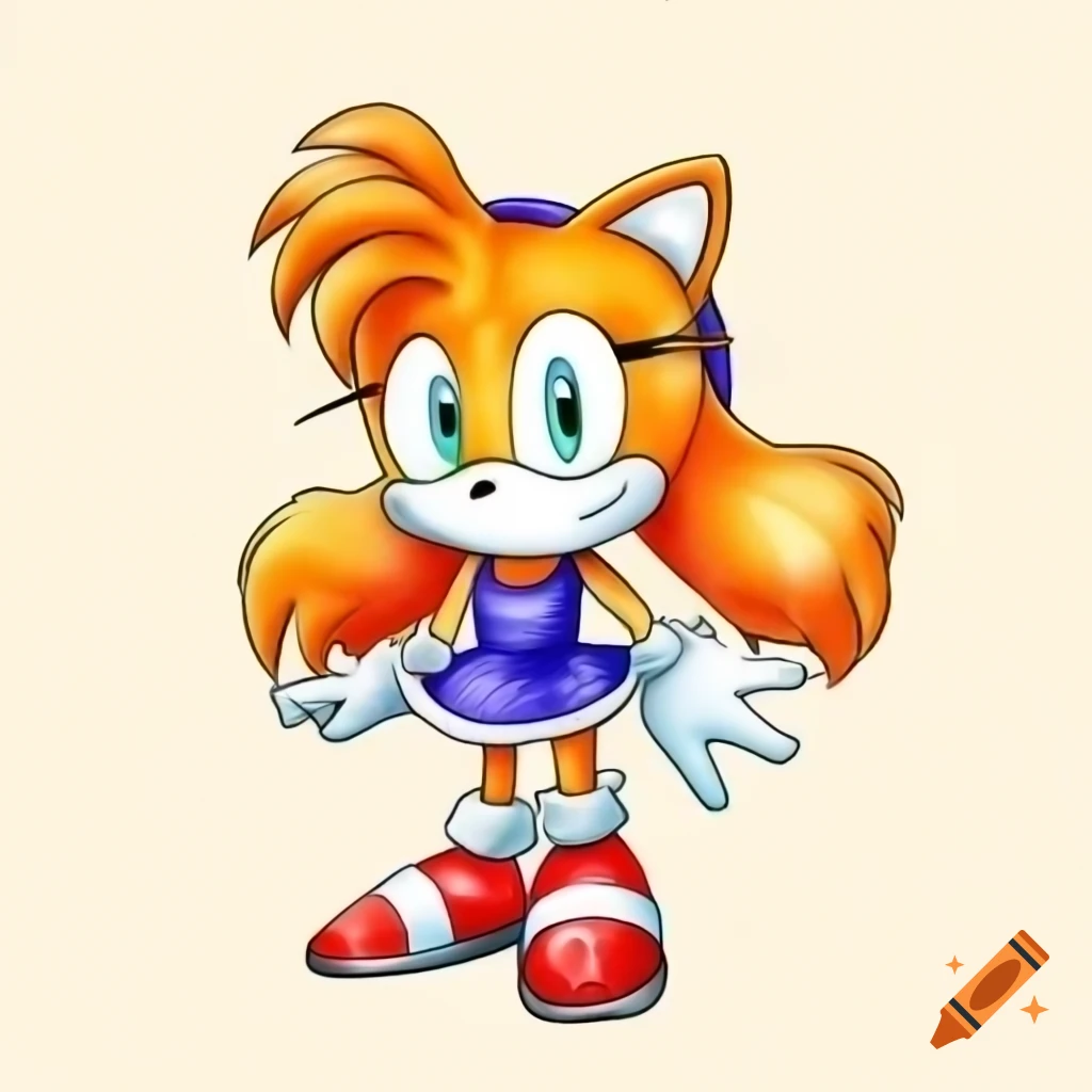 Sally acorn from the sonic the hedgehog series on Craiyon