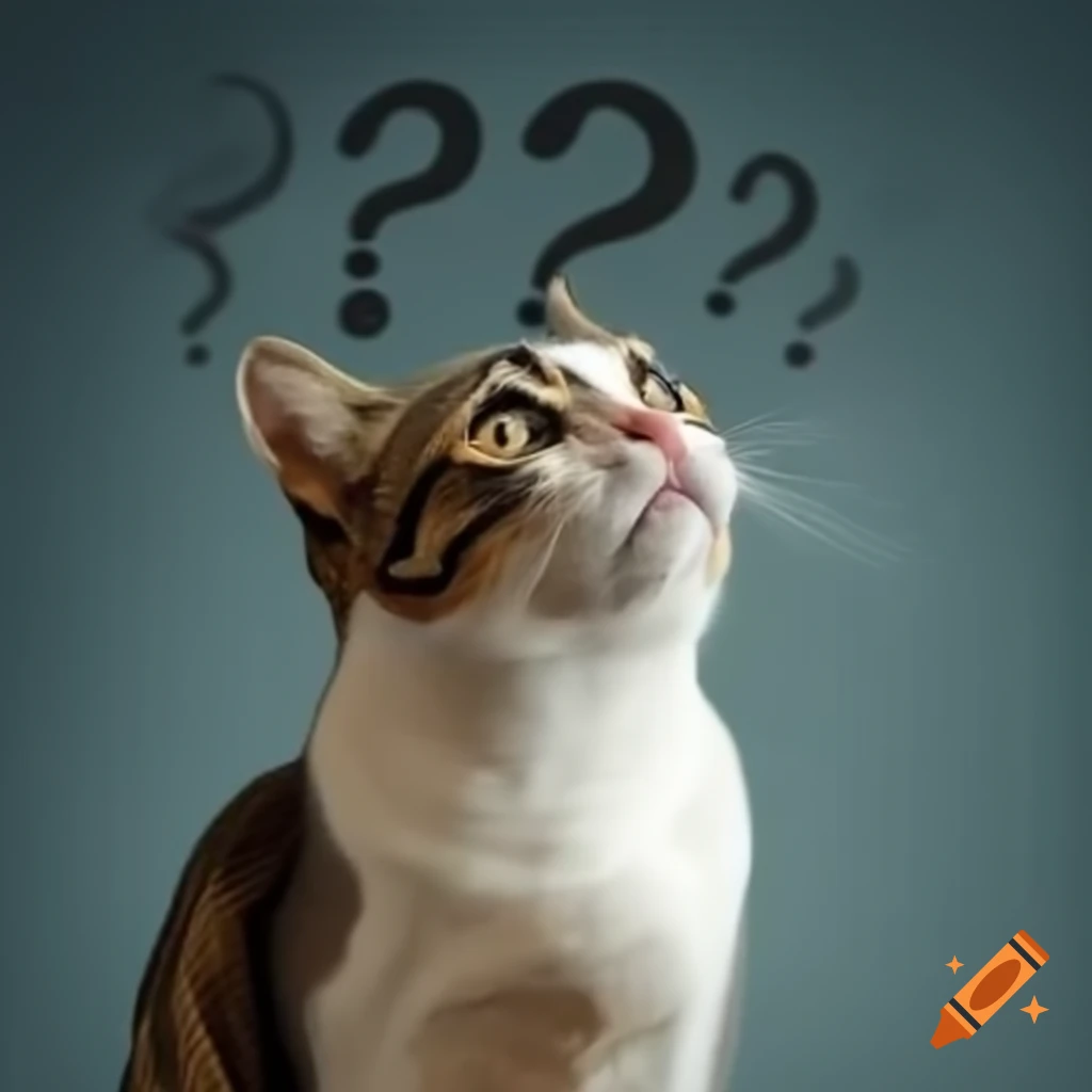 Thoughtful cat in a contemplative pose on Craiyon