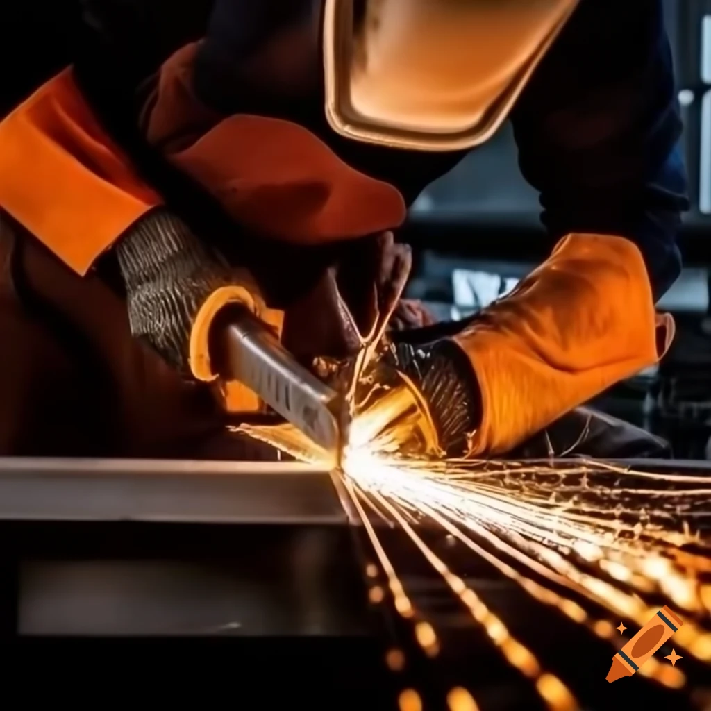 Cutting steel with precision tools on Craiyon
