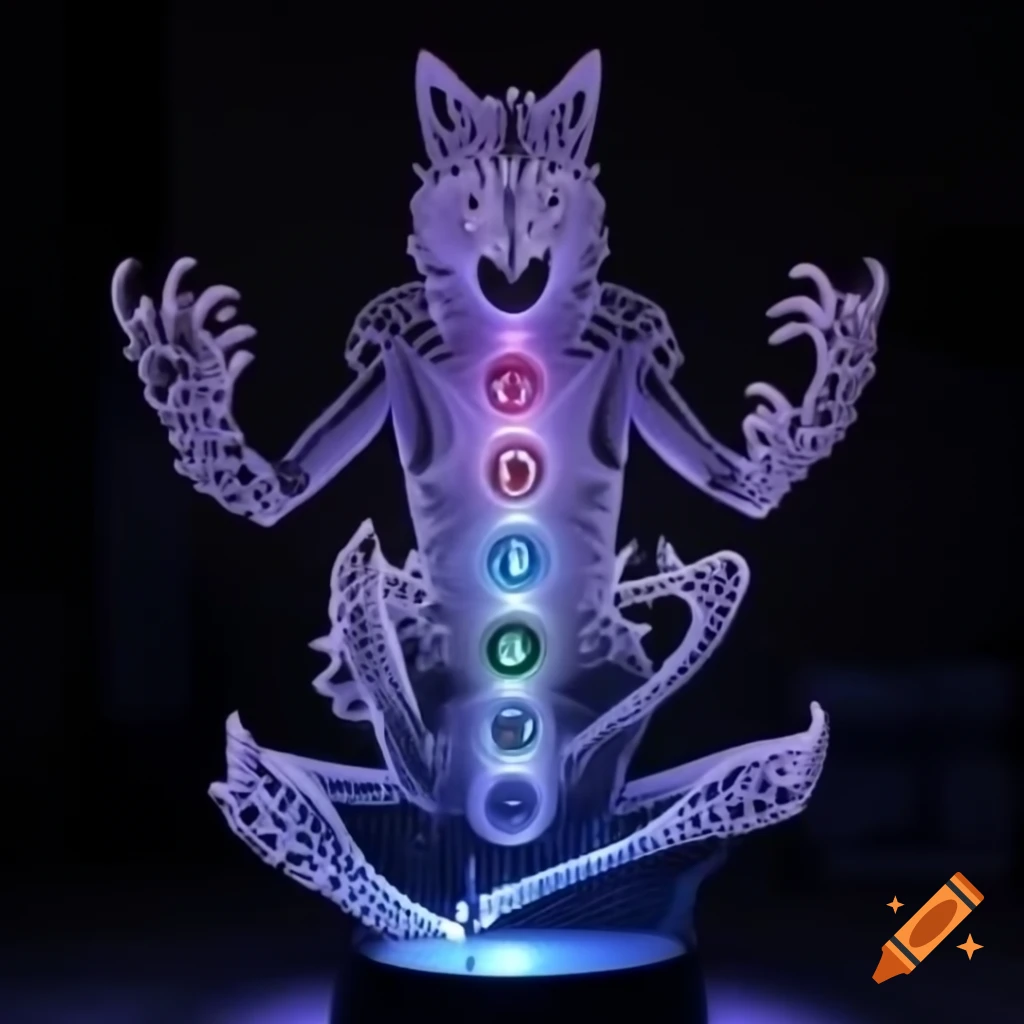 Summoning spectral wolf-like beings made of light in naruto style on ...