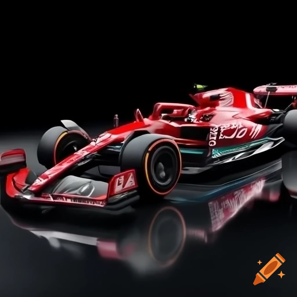 2025 Alfa Romeo Formula 1 racing car on Craiyon