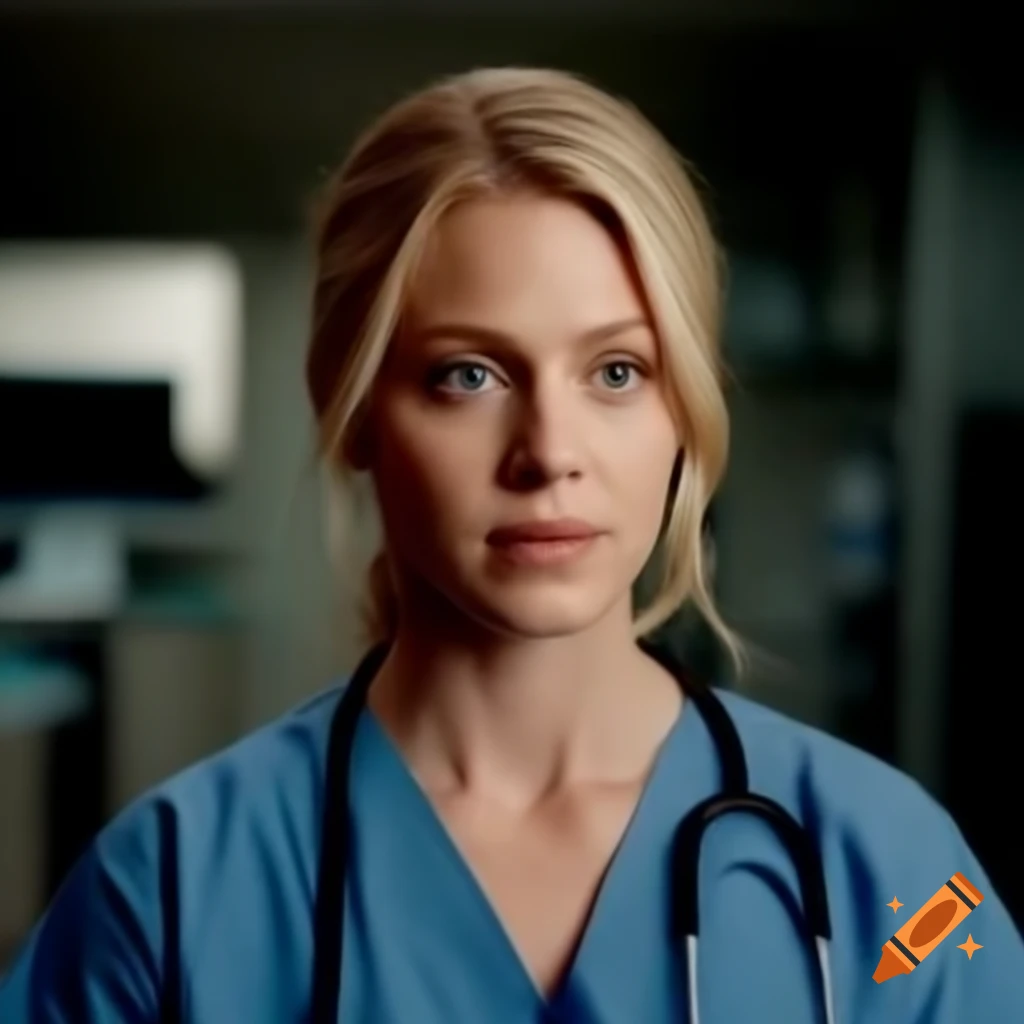 Young blonde female German medical doctor named Vivien Fischinger on Craiyon