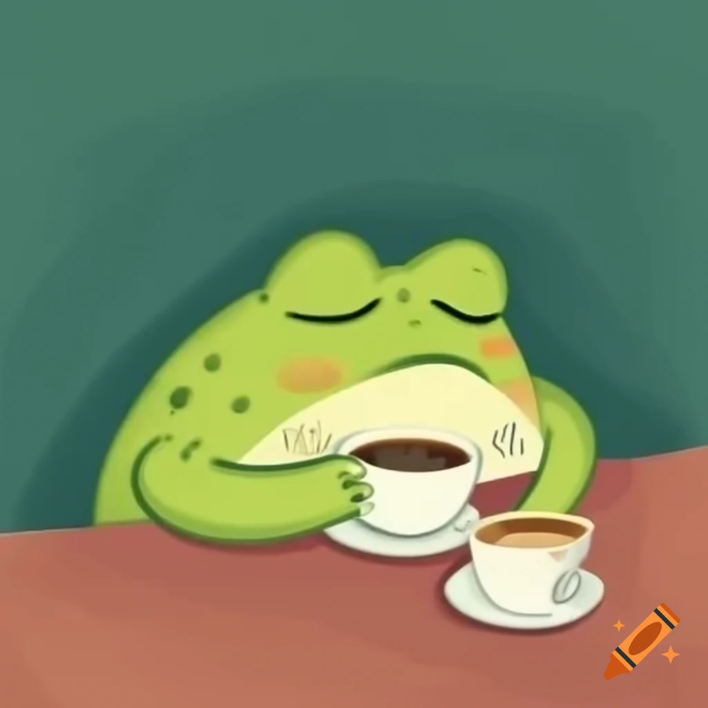 Cartoon illustration of a cappuccino cup dancing ballet. on Craiyon