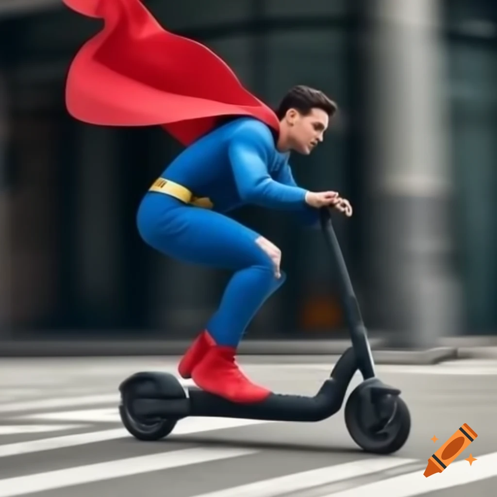 Motorcyclist in yellow helmet riding a maxi scooter on Craiyon