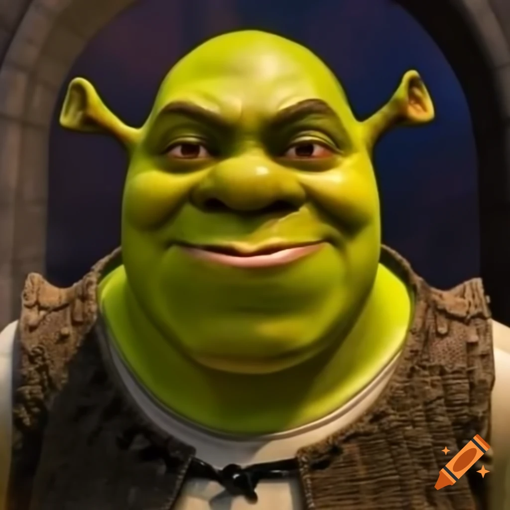 Shrek character in whimsical setting on Craiyon