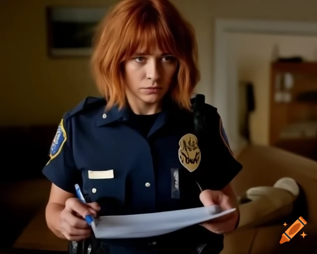 People at 7-Eleven with woman in black clothing waiting on Craiyon