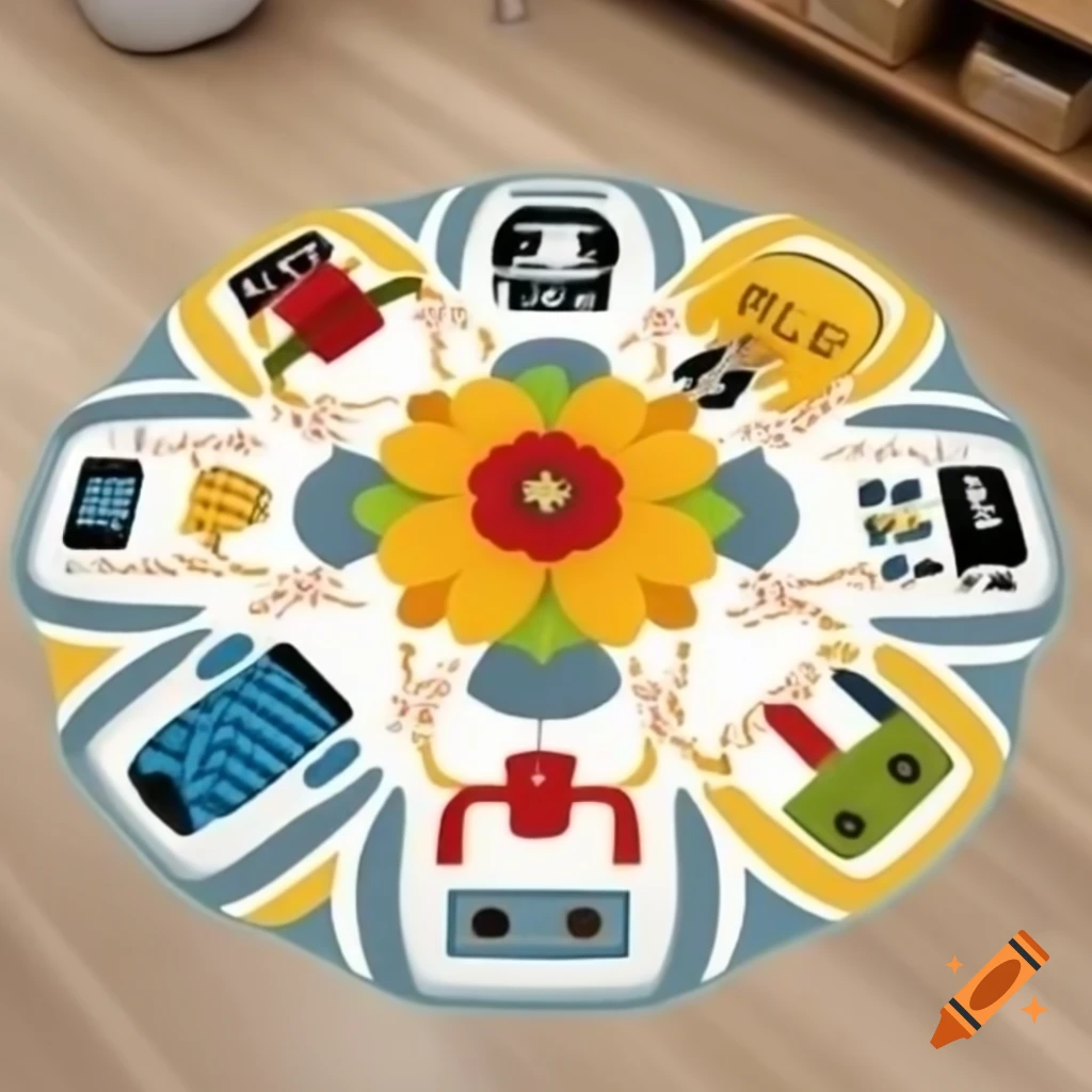 Floral design featuring robotics theme on Craiyon