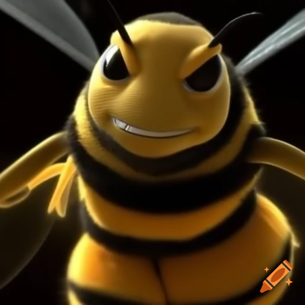 Killer bee warriors depicted in an artistic style on Craiyon