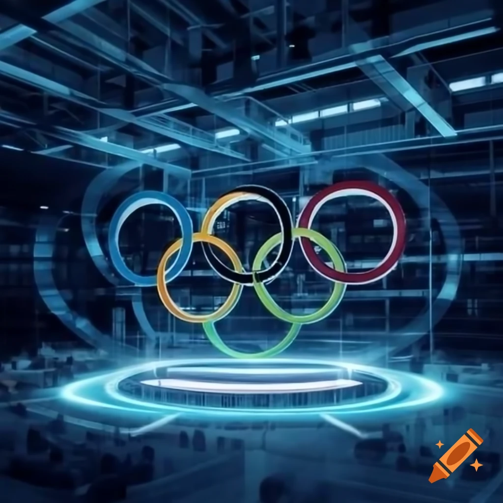 Sports event at an engineering company during the Olympics on Craiyon