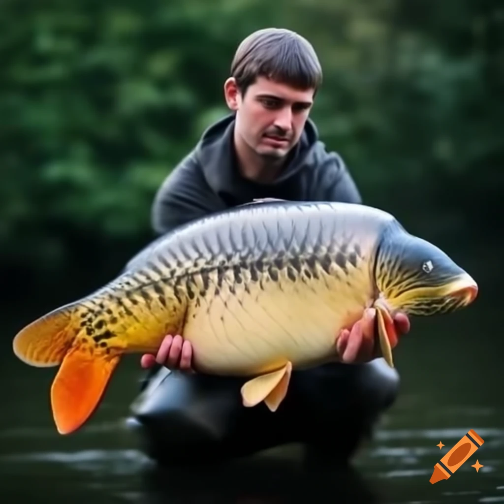 Carp swimming in water on Craiyon