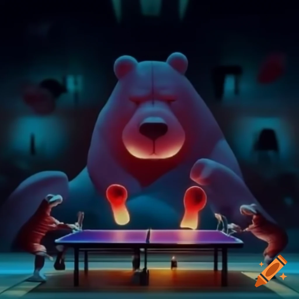 Surreal scene of dreamer waking during a whimsical game involving ...