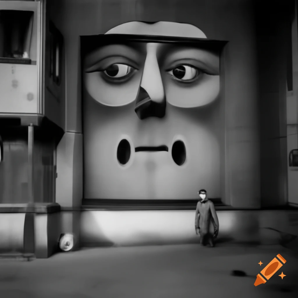 Man resembling simpsons character in street art style by banksy ...