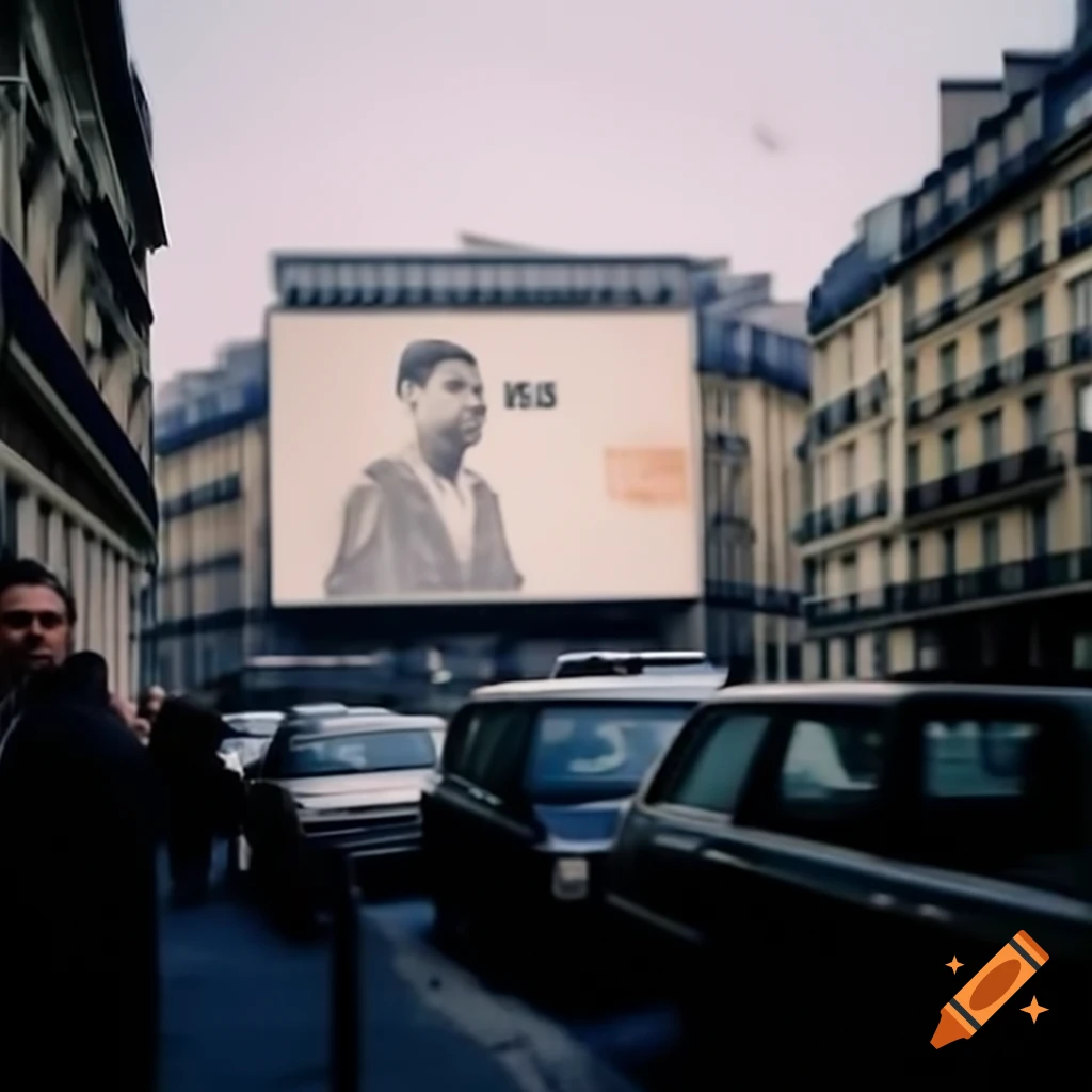 Retro-style rap cover featuring Paris streets and a large billboard ...