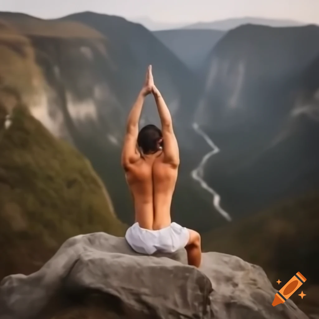 Yoga class promoting self-connection and inner journey on Craiyon