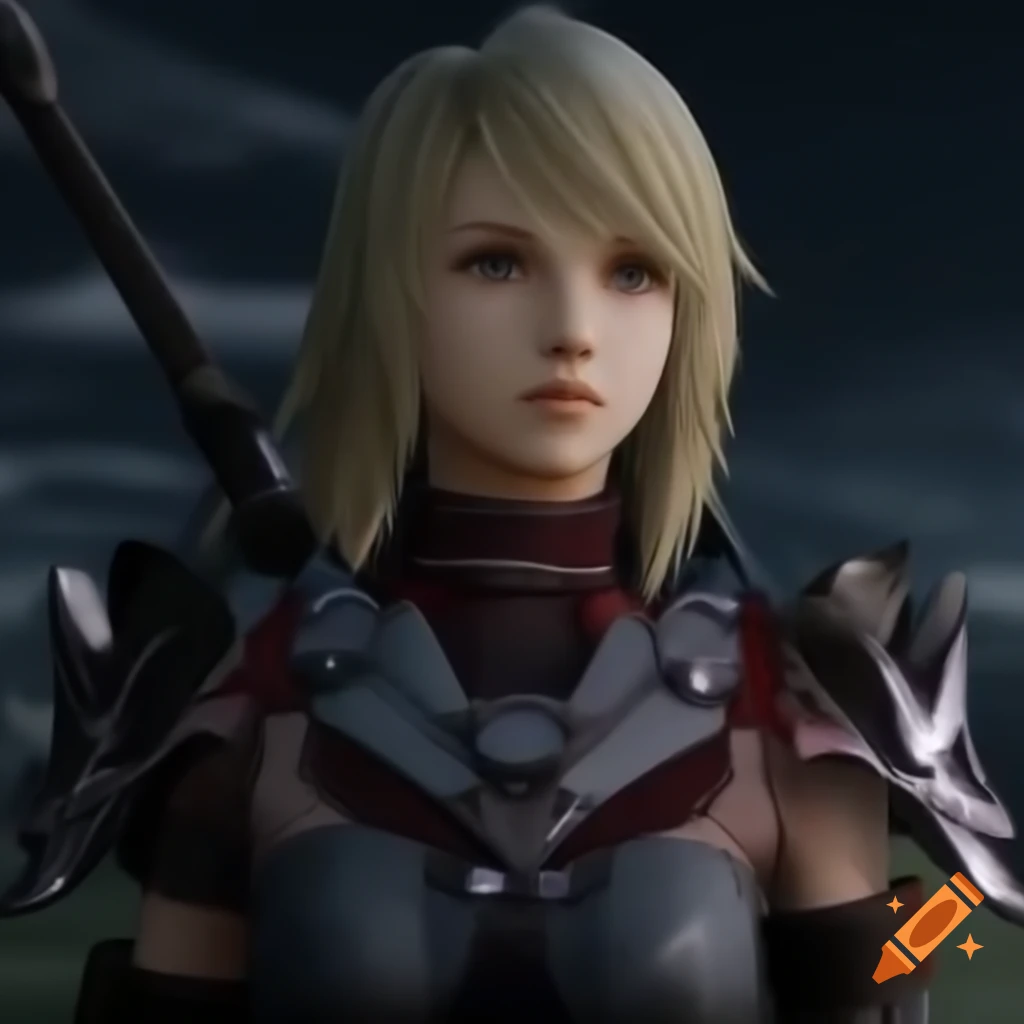 High definition artwork of a female character from valkyria chronicles ...