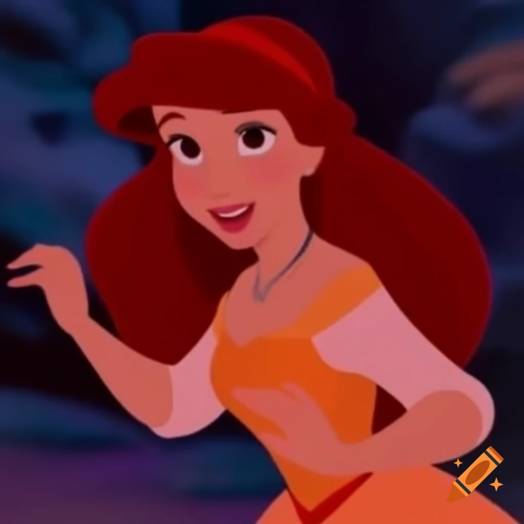 Snow white character with black hair, red lips, and colorful dress on Craiyon