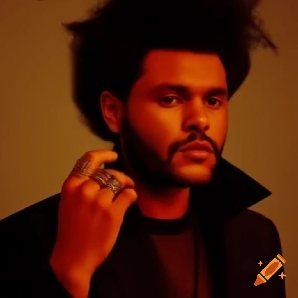 The Weeknd performing in São Paulo on Craiyon