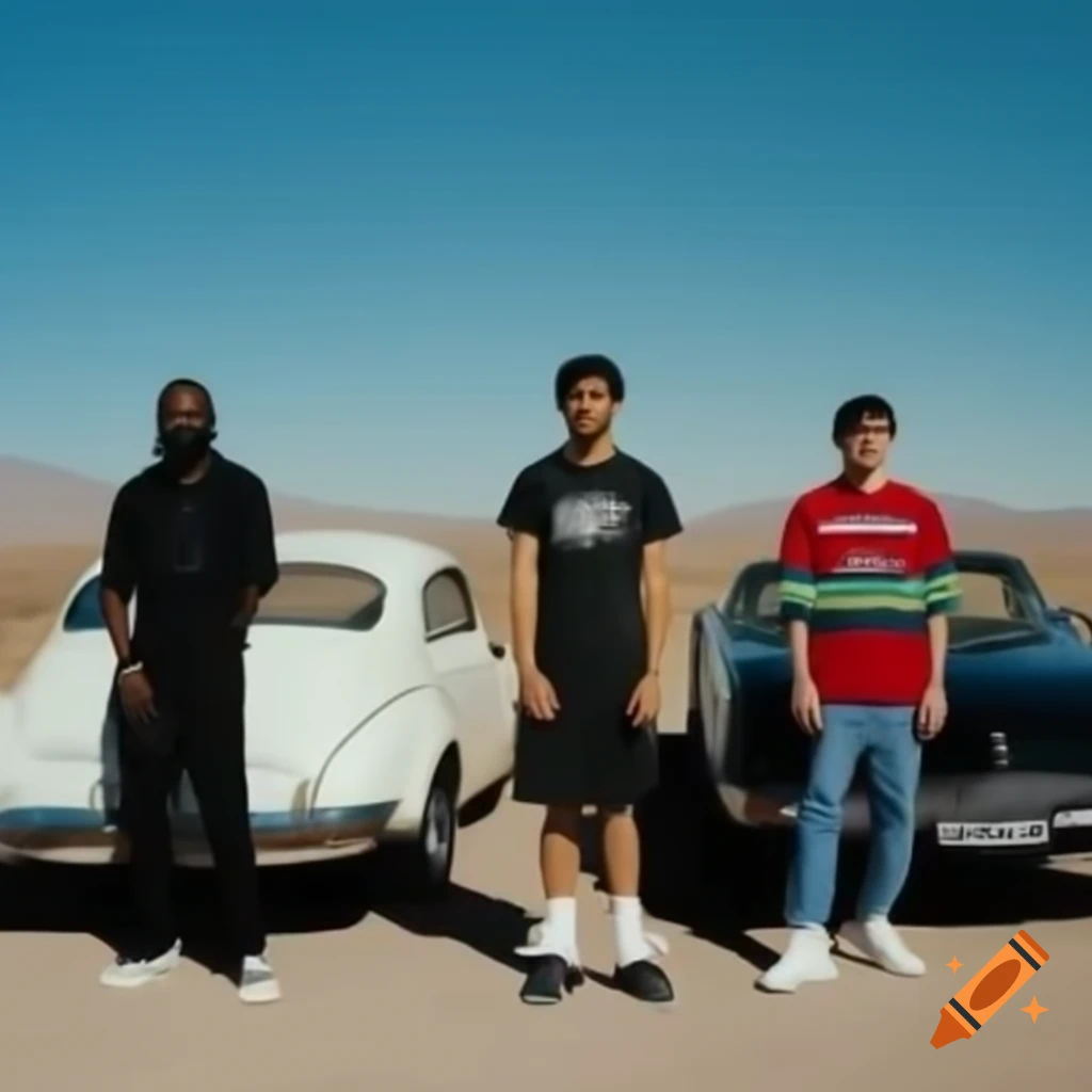 Band logo featuring the text 'I Like Cars' on Craiyon