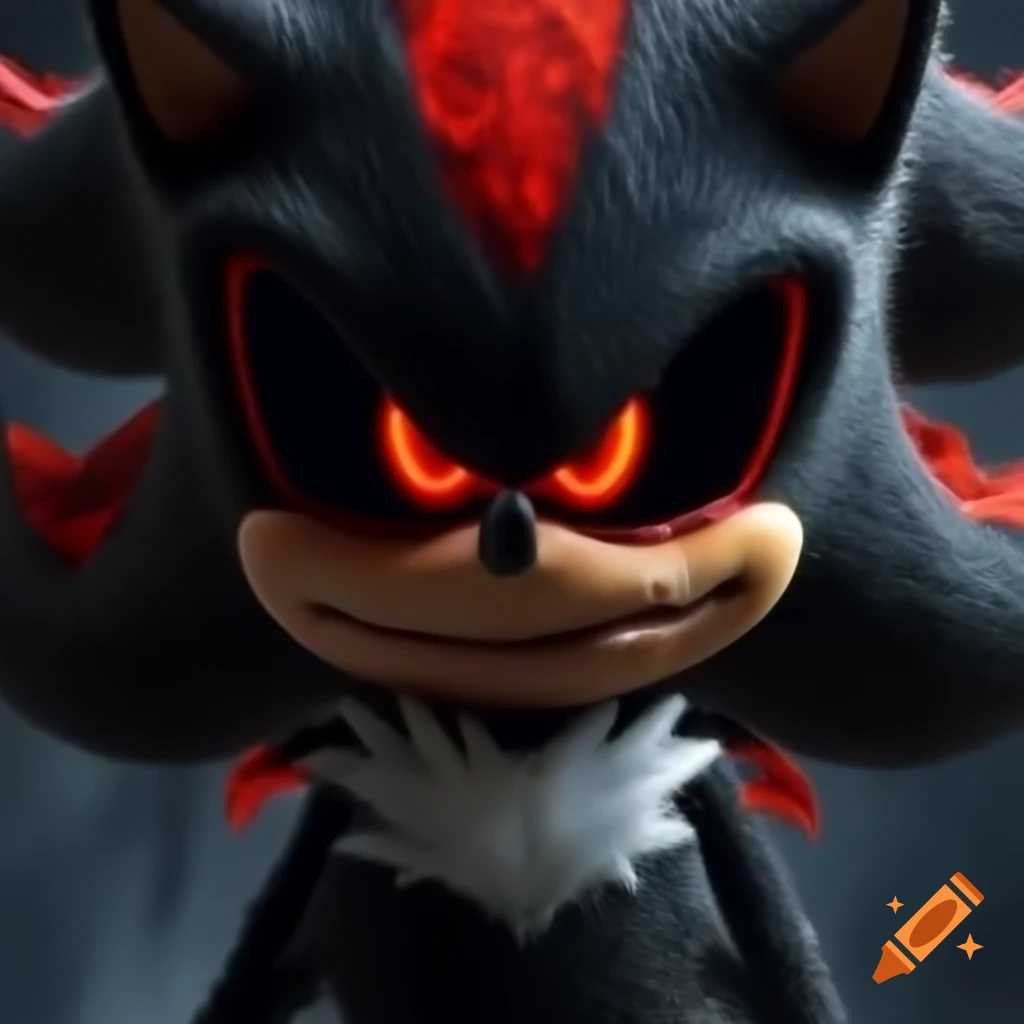 Shadow the Hedgehog with Tweety Bird on his shoulder in a peaceful ...