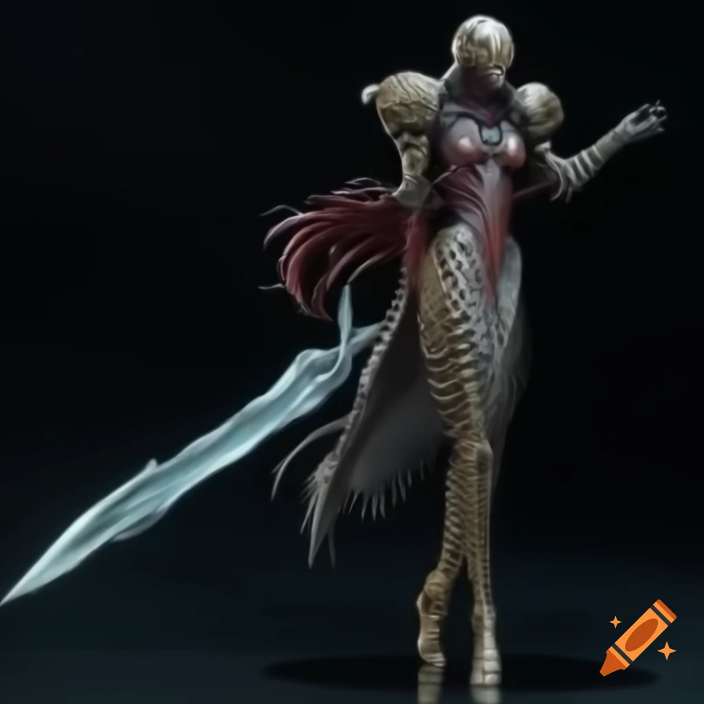 Female beast with massive sword in a horror setting inspired by various ...