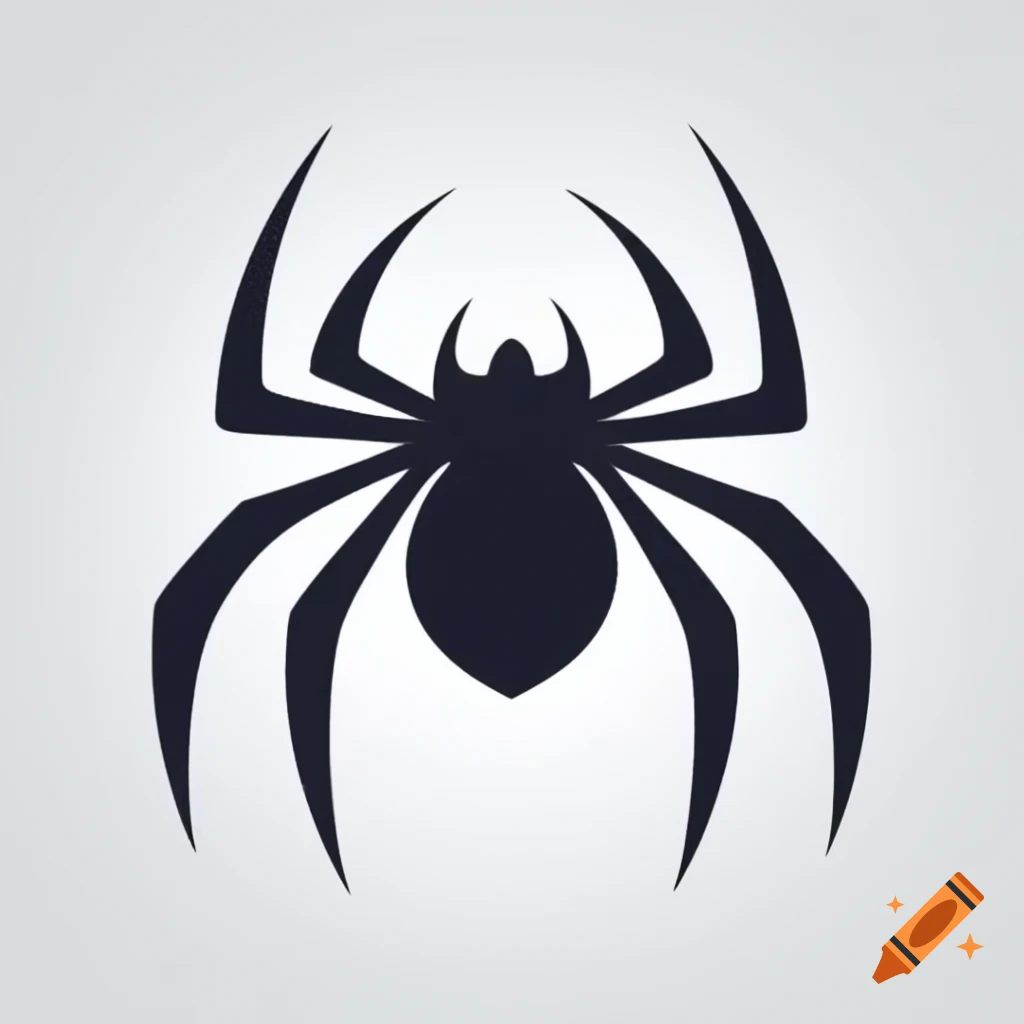 Spider logo design on Craiyon