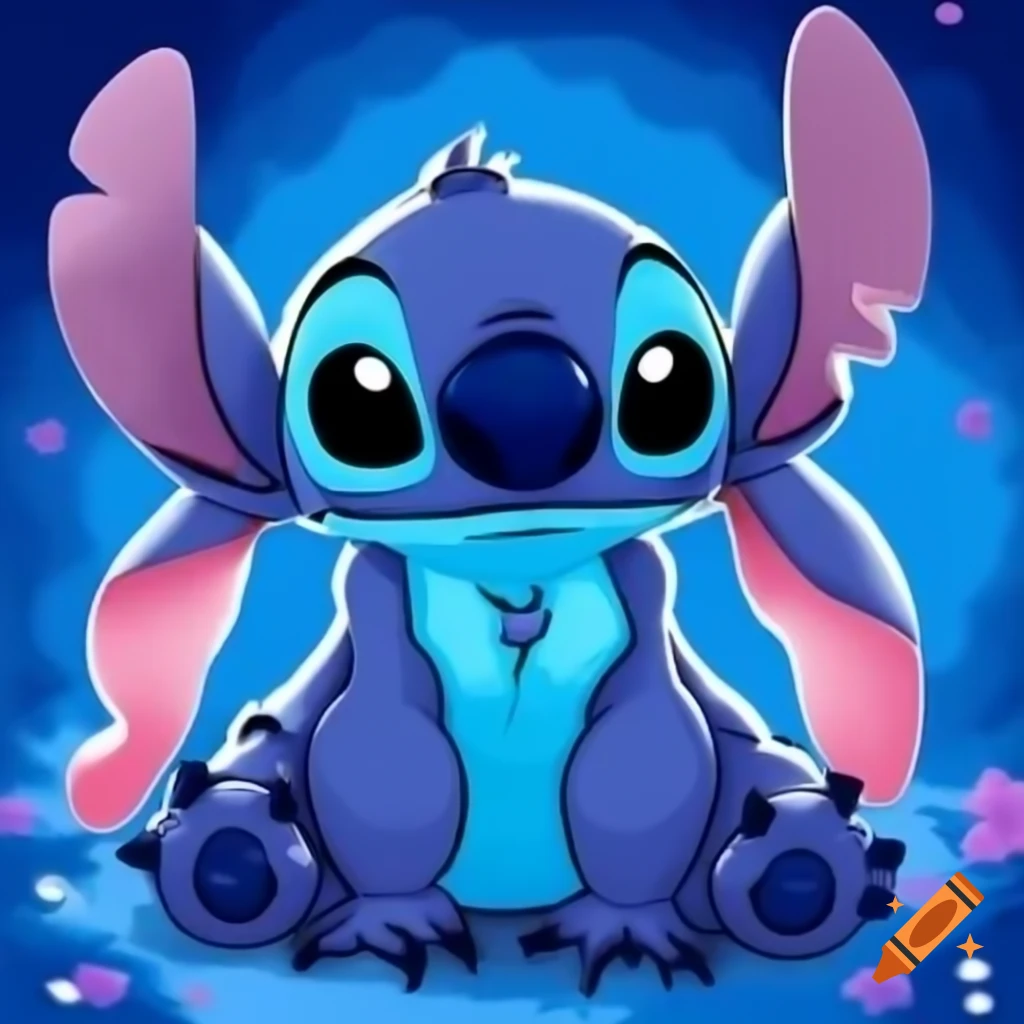 Lilo and Stitch driving a white F-150 pick-up truck on Craiyon