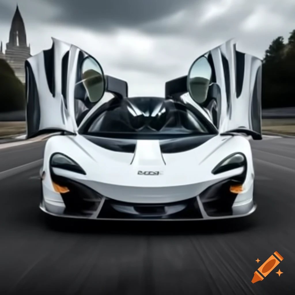 White McLaren P1 car iPhone wallpaper on Craiyon