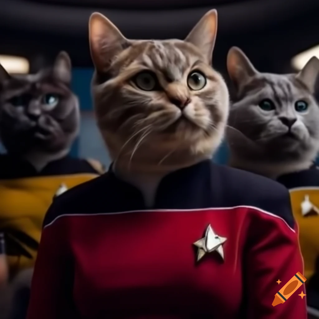 Cat astronaut floating in space on Craiyon