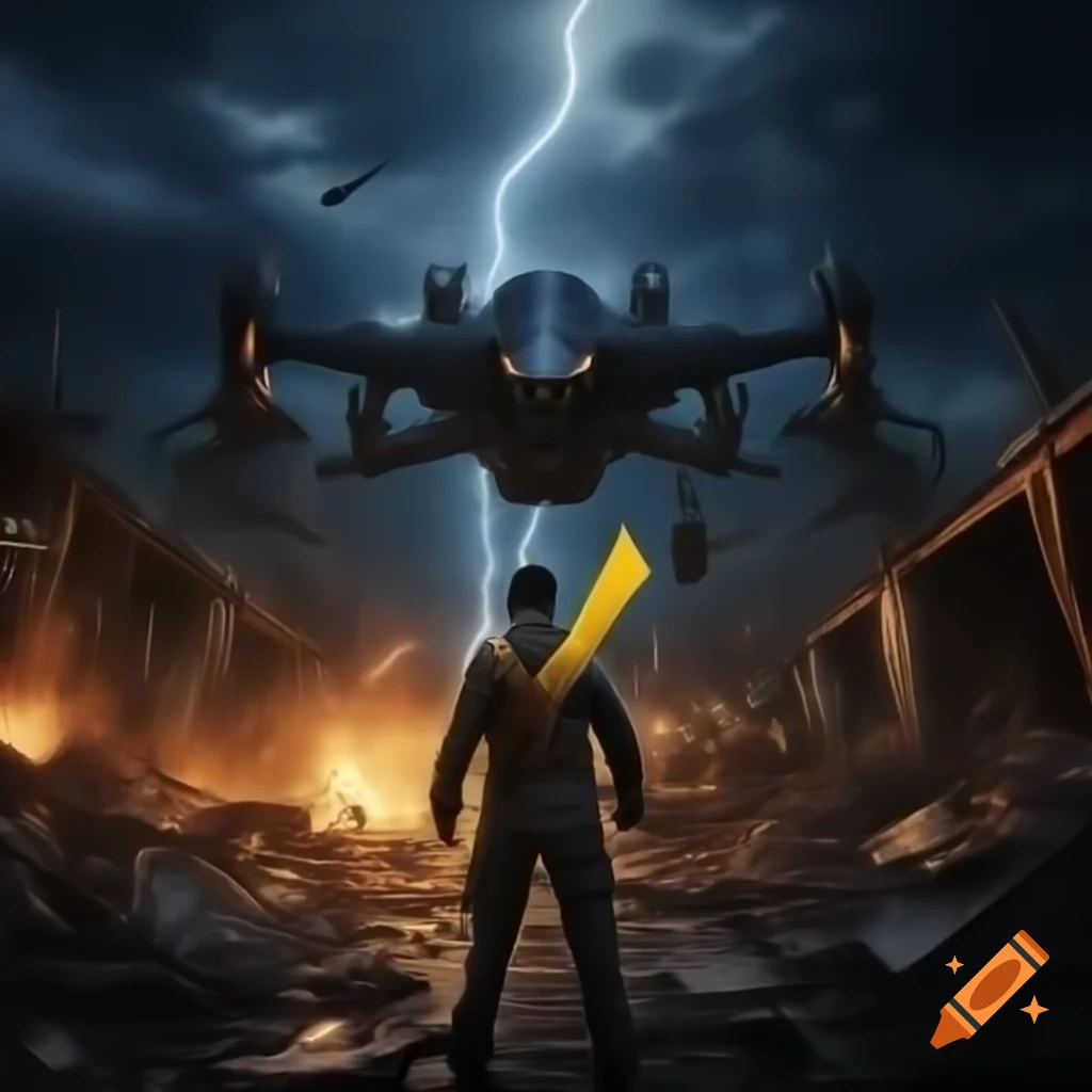 Pikachu battling alien drones with electrifying blasts in Dream World ...