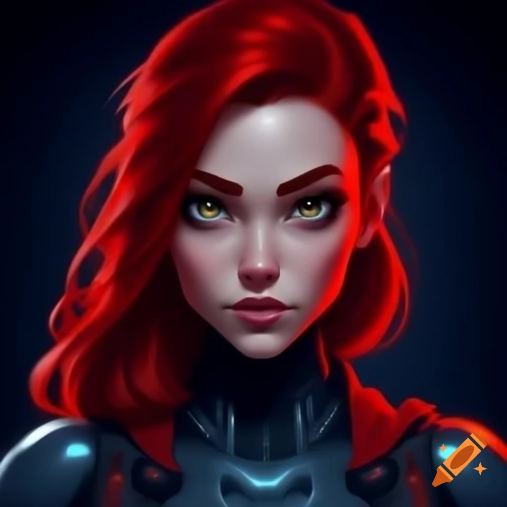 Anime Cyborg Girl With A Long Neck Design On Craiyon