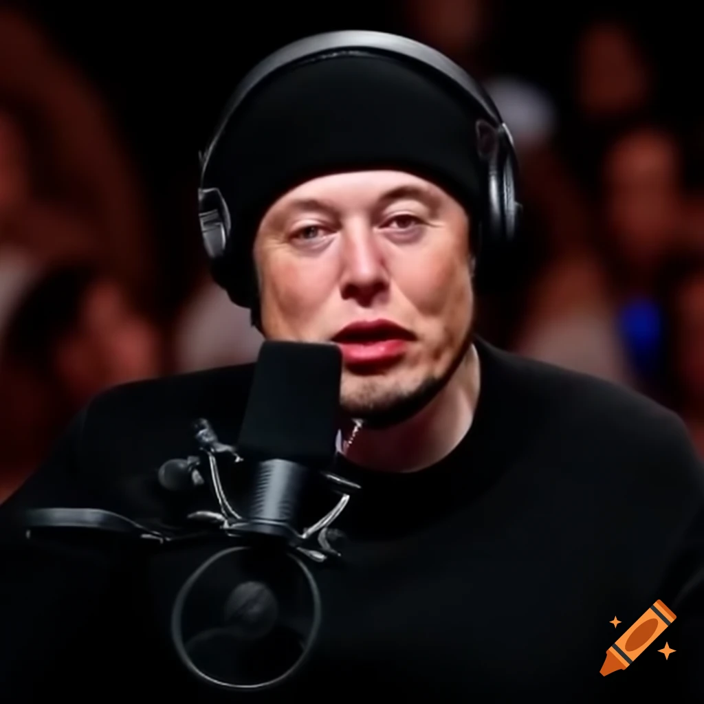 Closeup of Elon Musk grinning enthusiastically on Craiyon