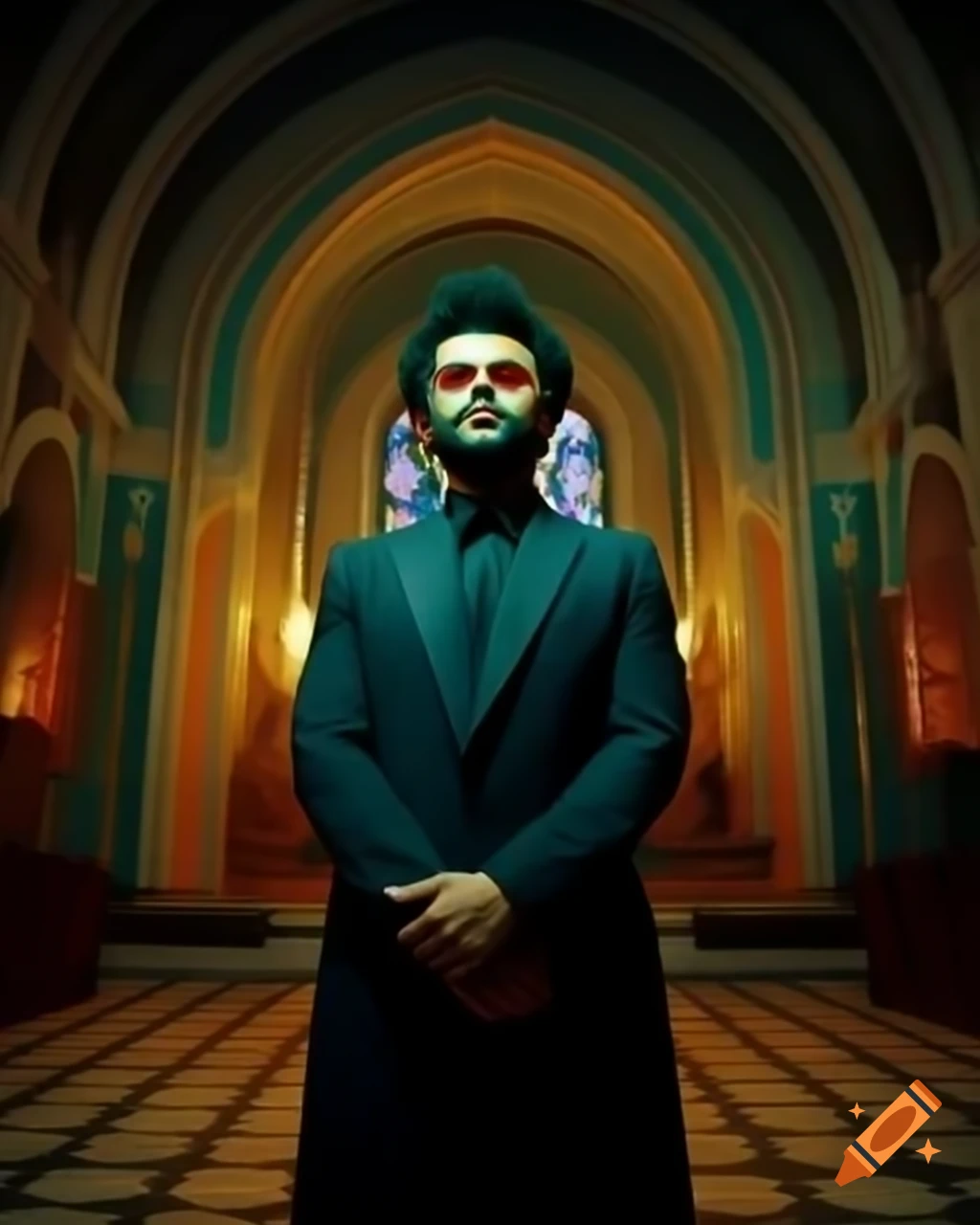 The Weeknd performing at Church of Saint George in Lalibela, Ethiopia ...