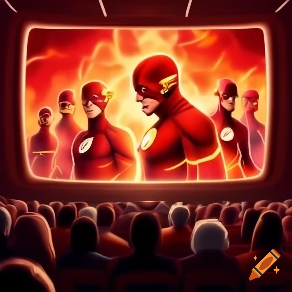 Superhero flash running at high speed on Craiyon