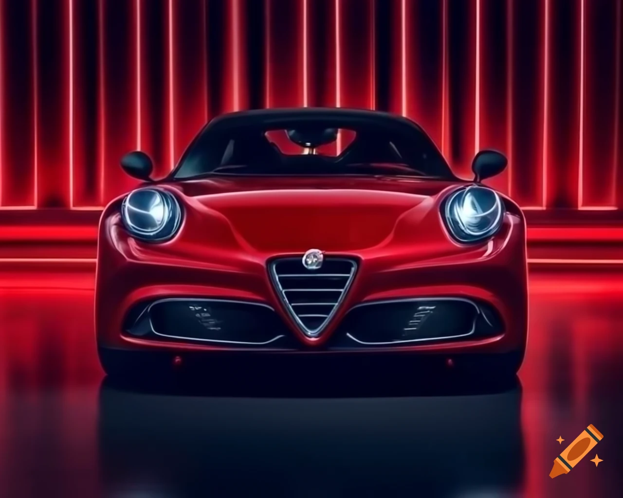 2024 alfa romeo disco volante sports car on Craiyon