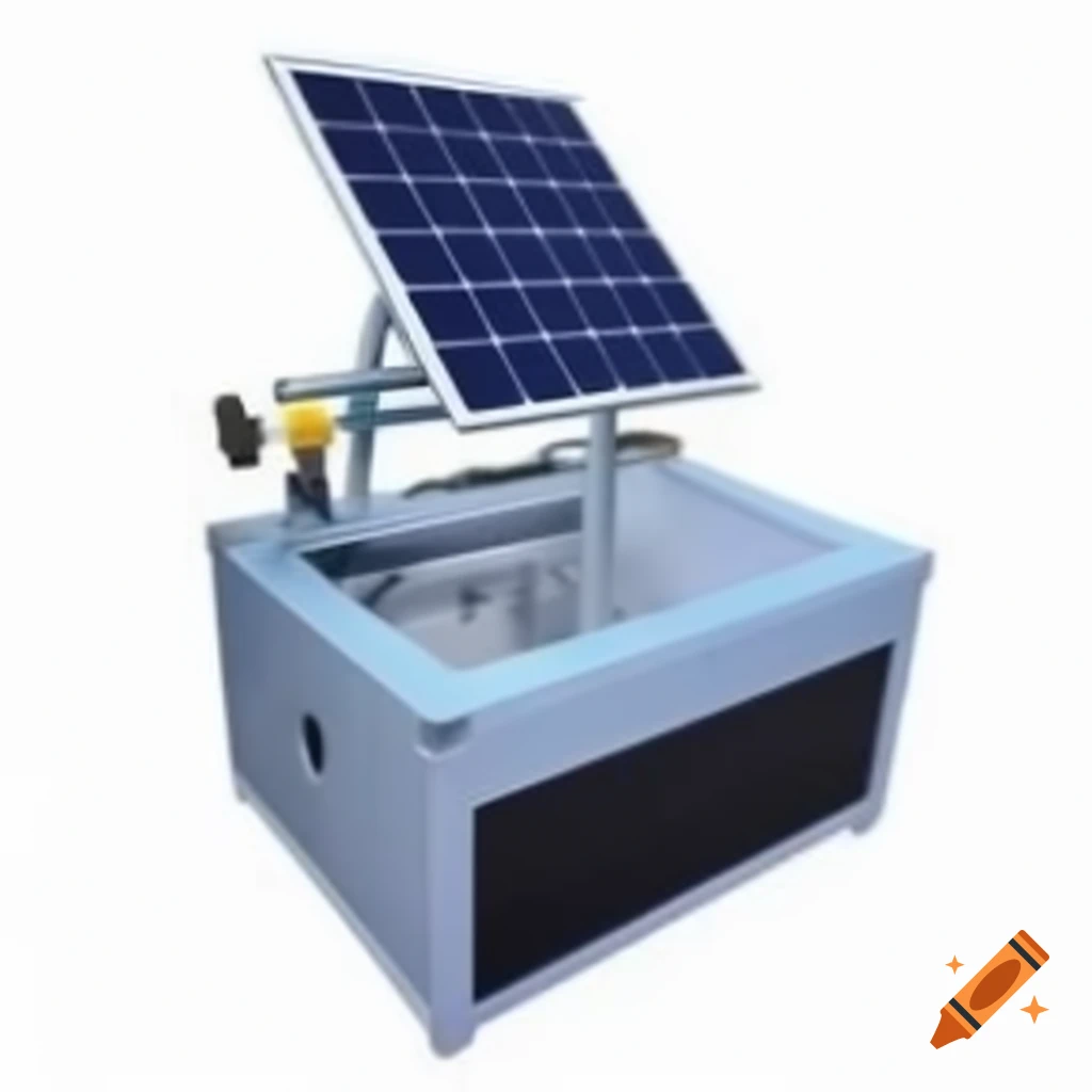 Solar powered automatic fish feeder machine on Craiyon