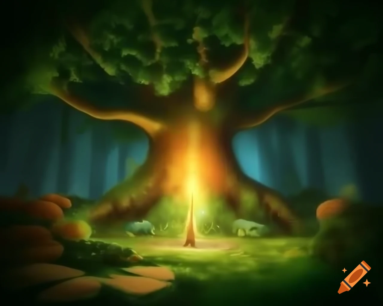 Photorealistic 3d render of a fairy in a forest with natural greens and ...