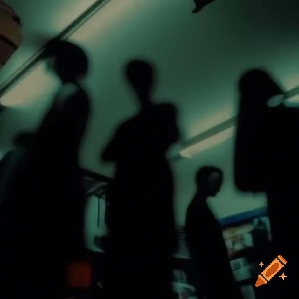 Shadowy figures inside a shop setting on Craiyon
