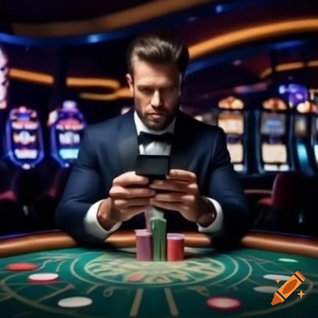 Detailed casino betting table with poker chips, playing cards, and dice ...