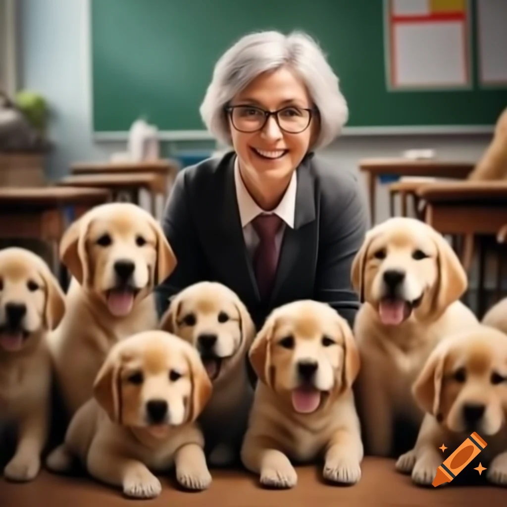 Business labrador wearing suit and sunglasses working on laptop on Craiyon