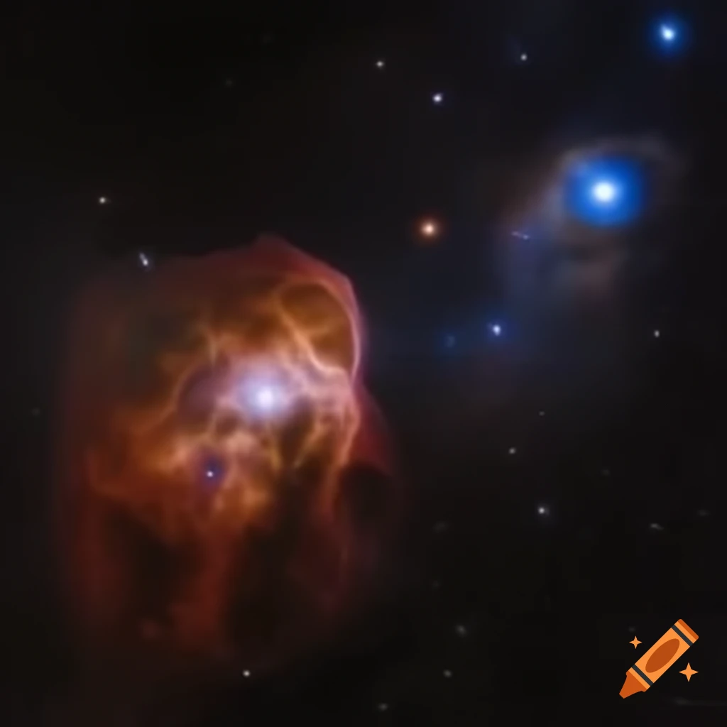 Cosmic battle scene depicting the defeat of the Evil Alien Queen and ...