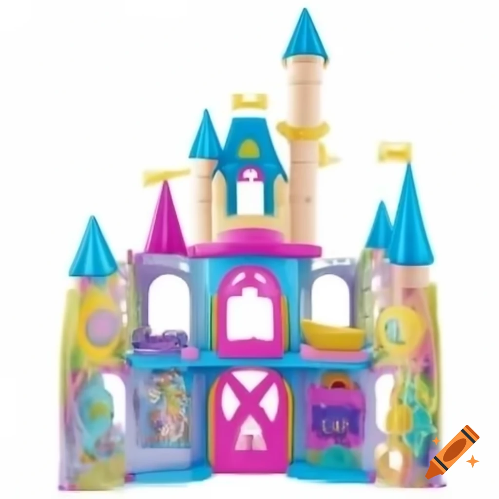 Glitter fairy castle playset for imaginative play on Craiyon