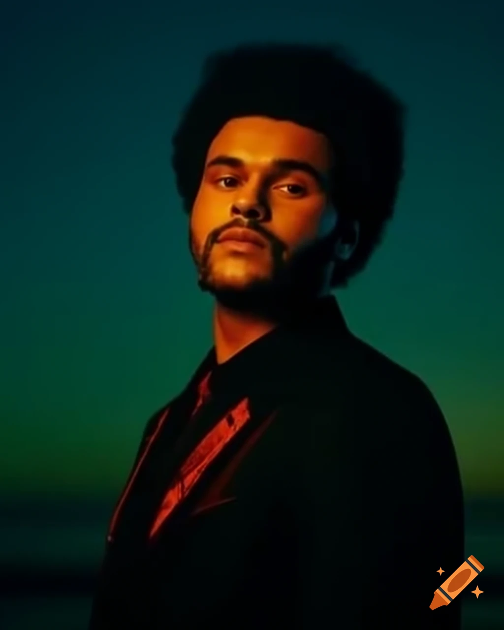 The weeknd performing live at a special show in sao paulo on Craiyon