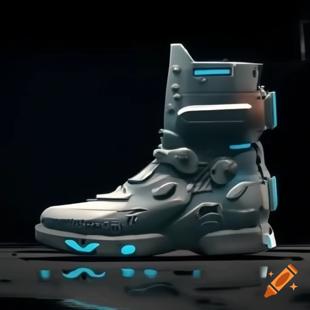 Futuristic robot design inspired by 90's aesthetics on Craiyon
