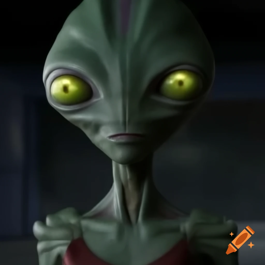 Group of diverse alien humanoids within mothership transport chambers ...